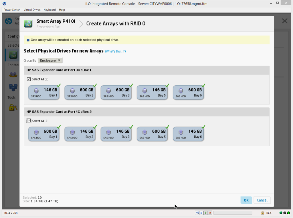 JBOD with HP Smart Array P410i | Techspark